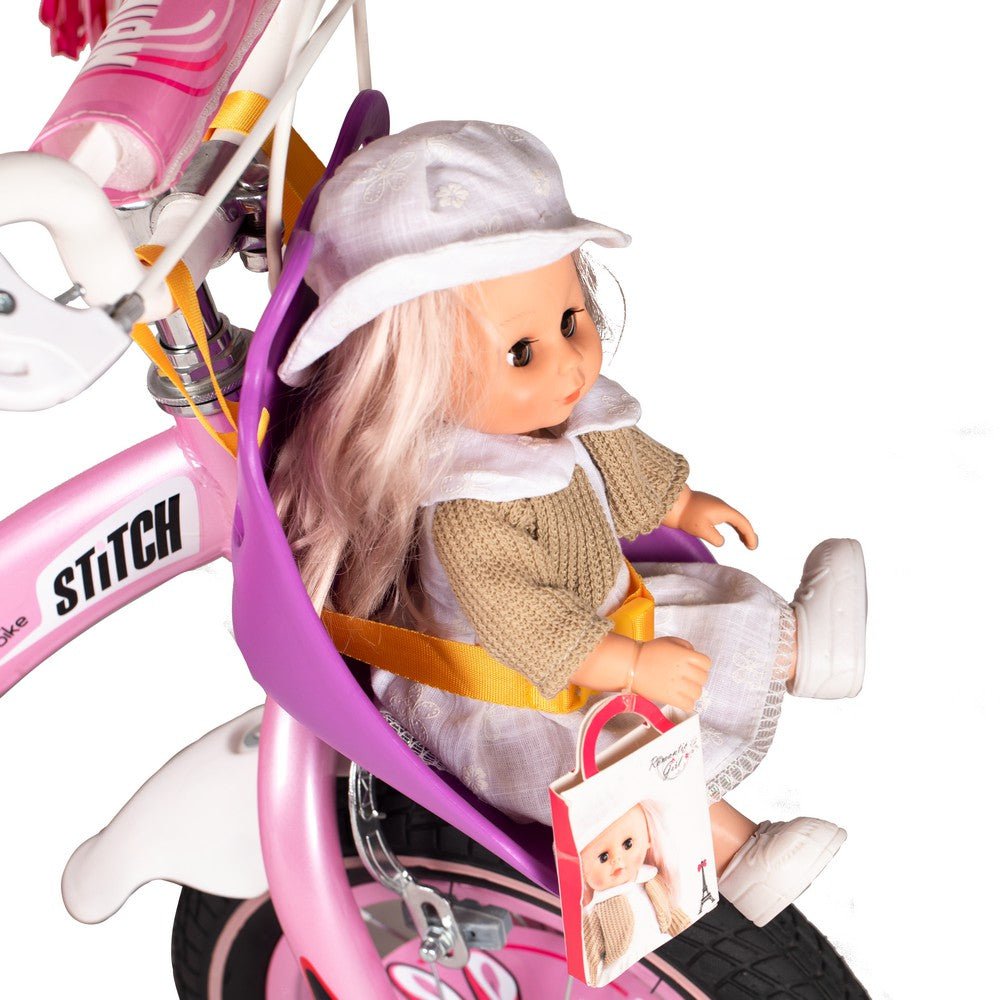 Infant Bike Seat Doll Bike Seat For Kids - Front-Mount Carrier For 12-16" Dolls (Fits Most Bikes ...